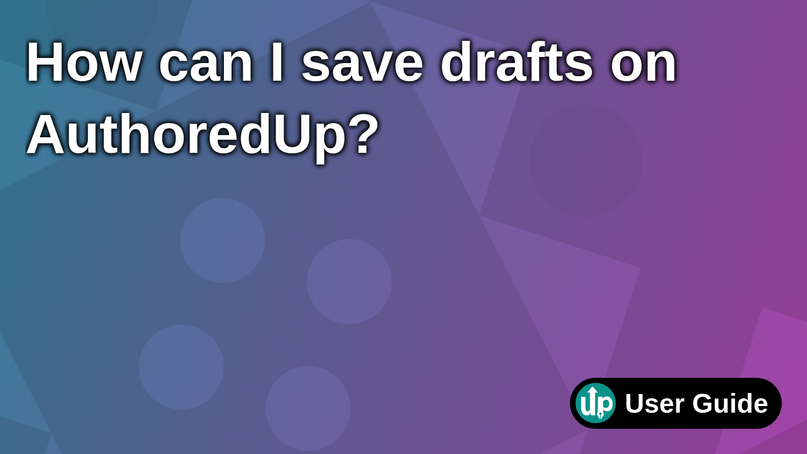 How can I save drafts on AuthoredUp? | User guide | AuthoredUp