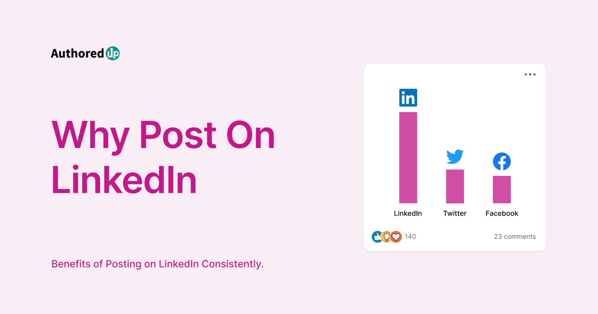 Why Post On LinkedIn - 5 Crucial Benefits of Posting on LinkedIn ...